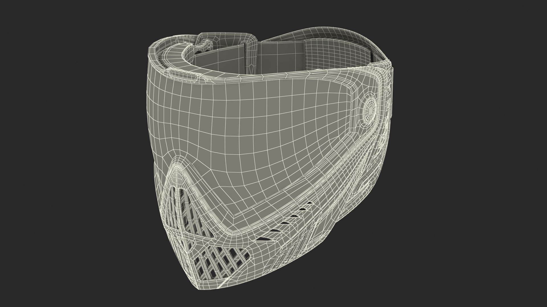 3D Airsoft Full Face Mask Camo - TurboSquid 1862491