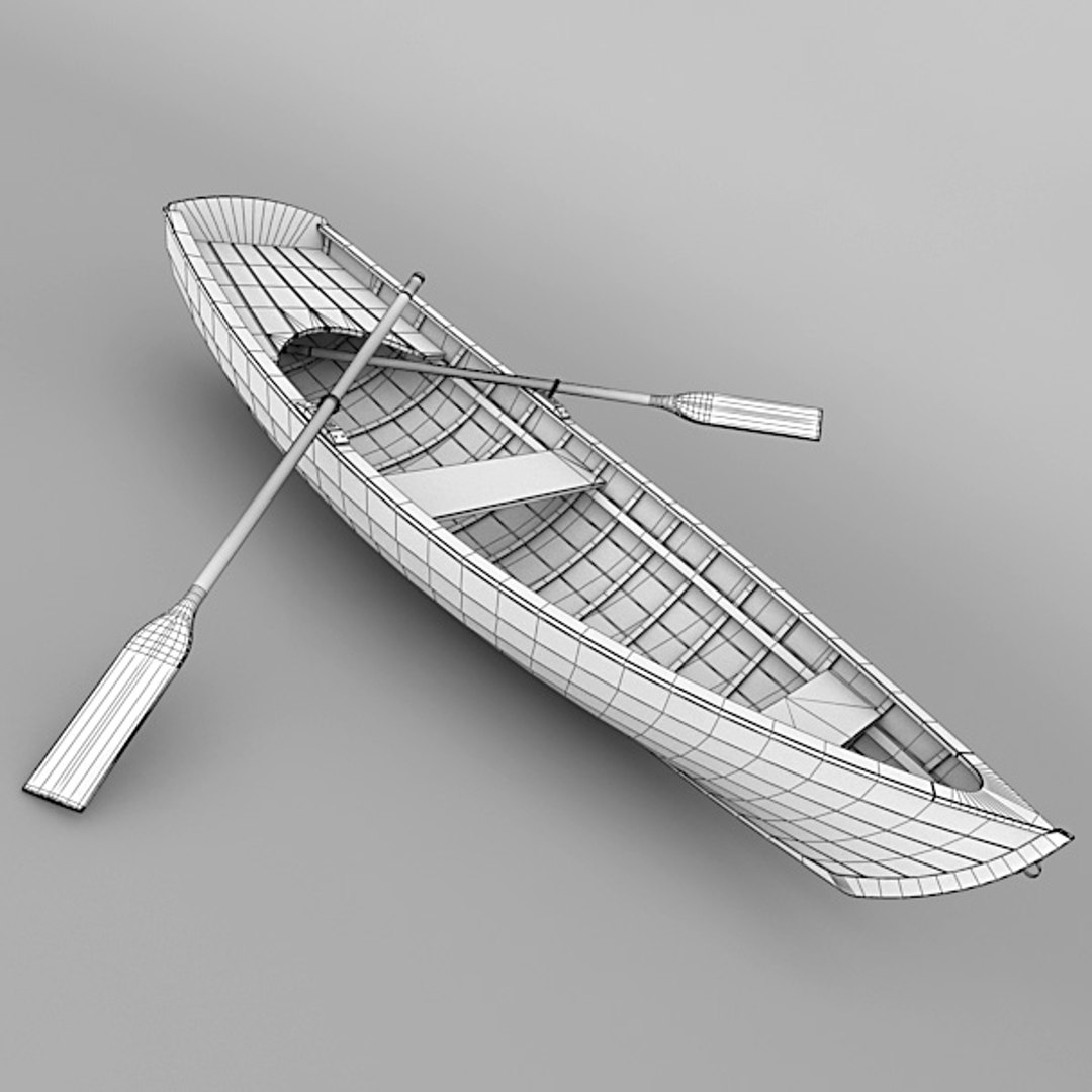 Rowboat Row Boat 3d 3ds