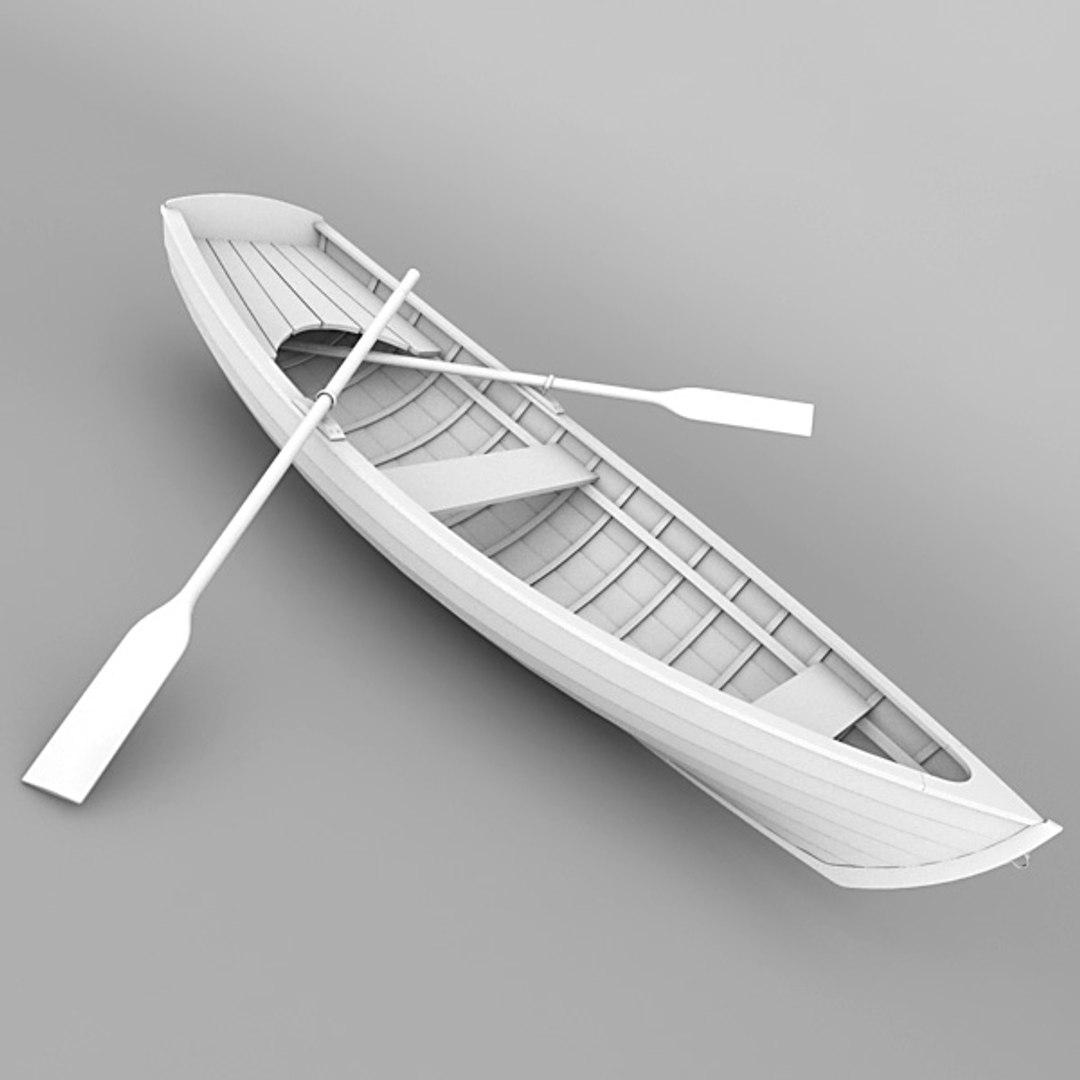 Rowboat Row Boat 3d 3ds