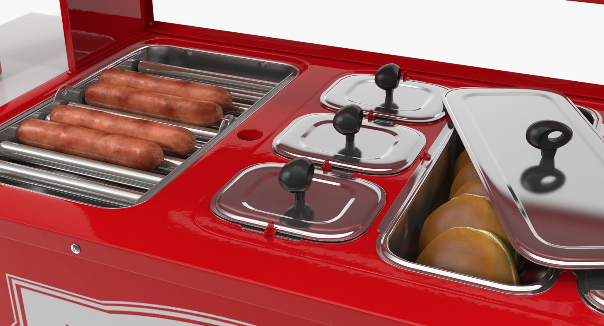 3D Hot Dog Cart Food - TurboSquid 1292012