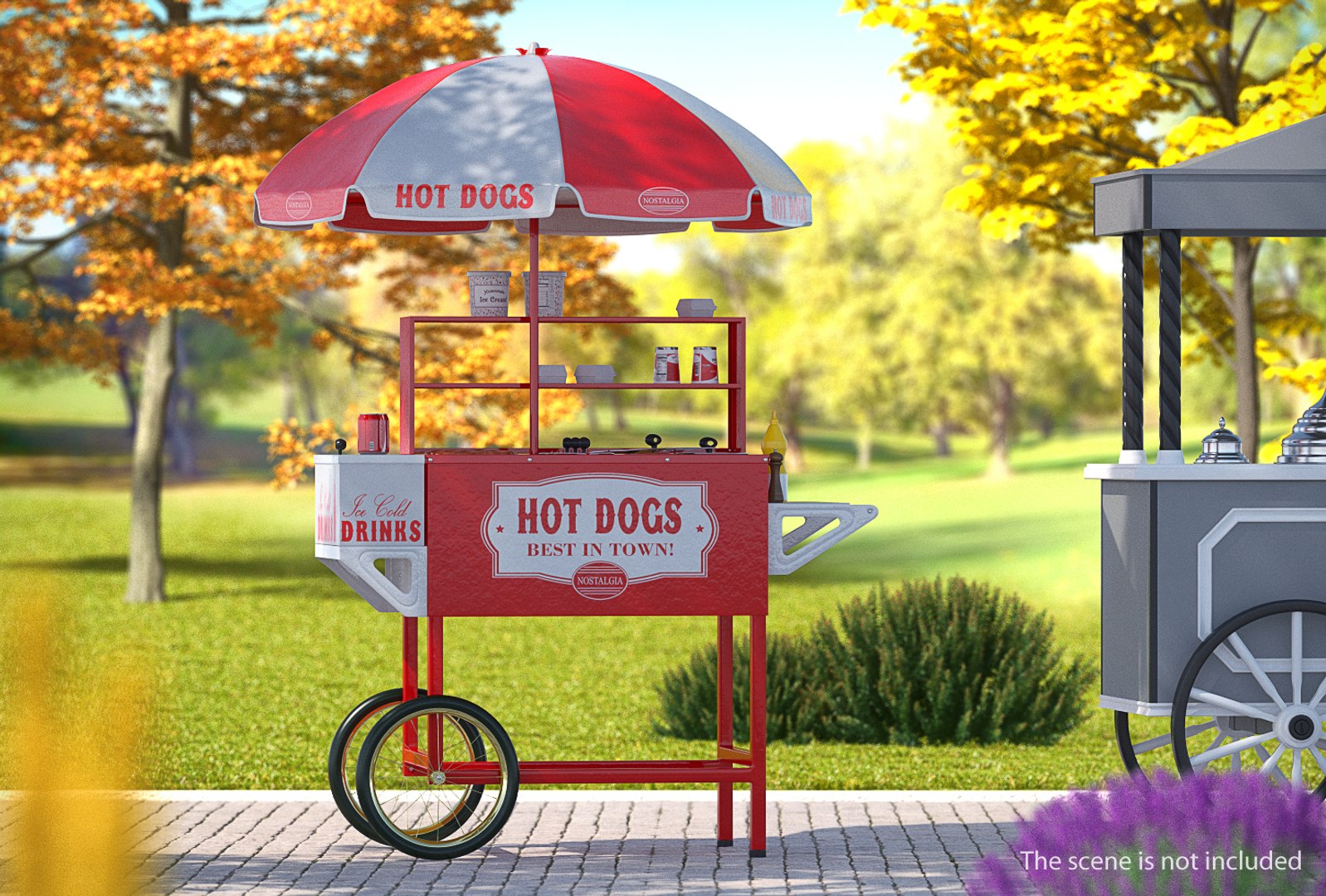 3D Hot Dog Cart Food - TurboSquid 1292012