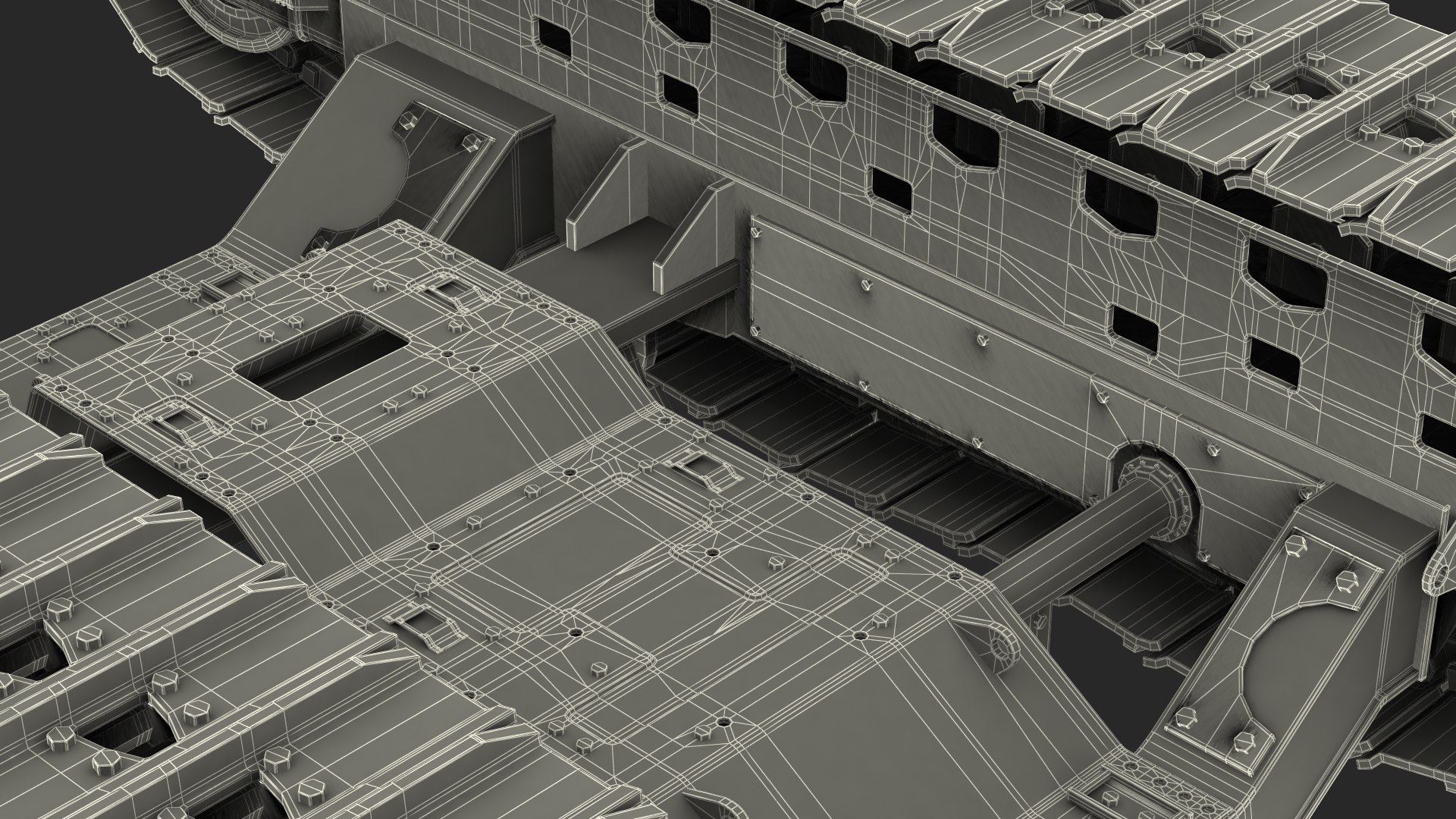 3D continuous track model - TurboSquid 1486276