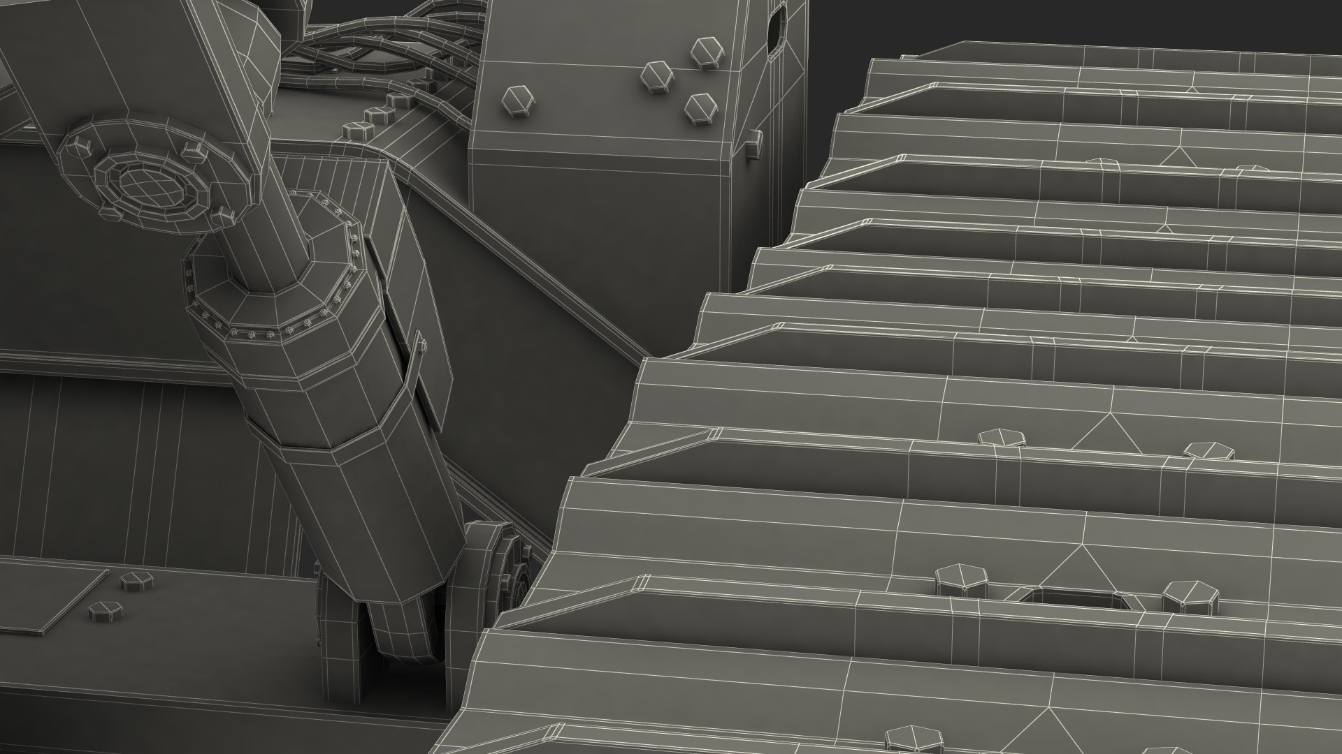 3D continuous track model - TurboSquid 1486276