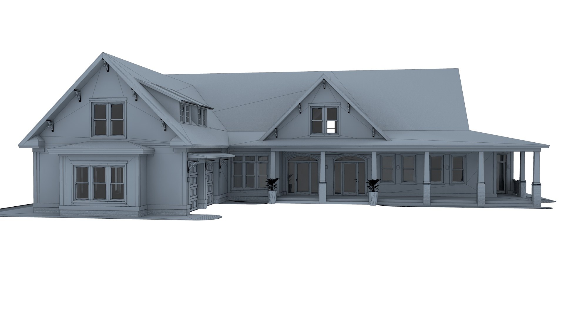 American Suburban House 3D Model - TurboSquid 1797247