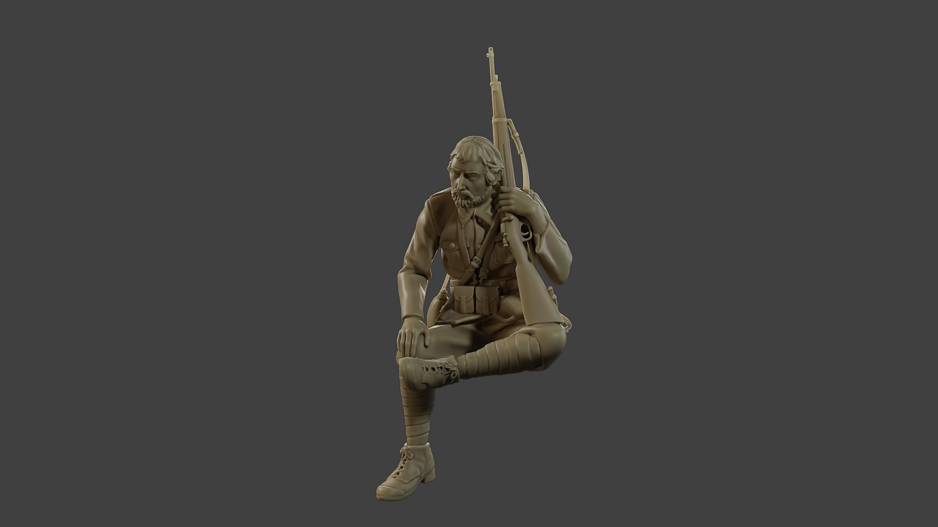 3D Italian Soldier Sit3 Ww2 IT10 Model - TurboSquid 2218672