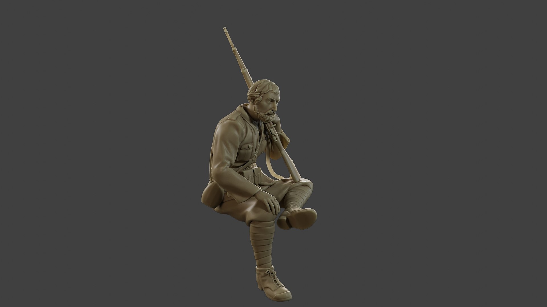 3D Italian Soldier Sit3 Ww2 IT10 Model - TurboSquid 2218672