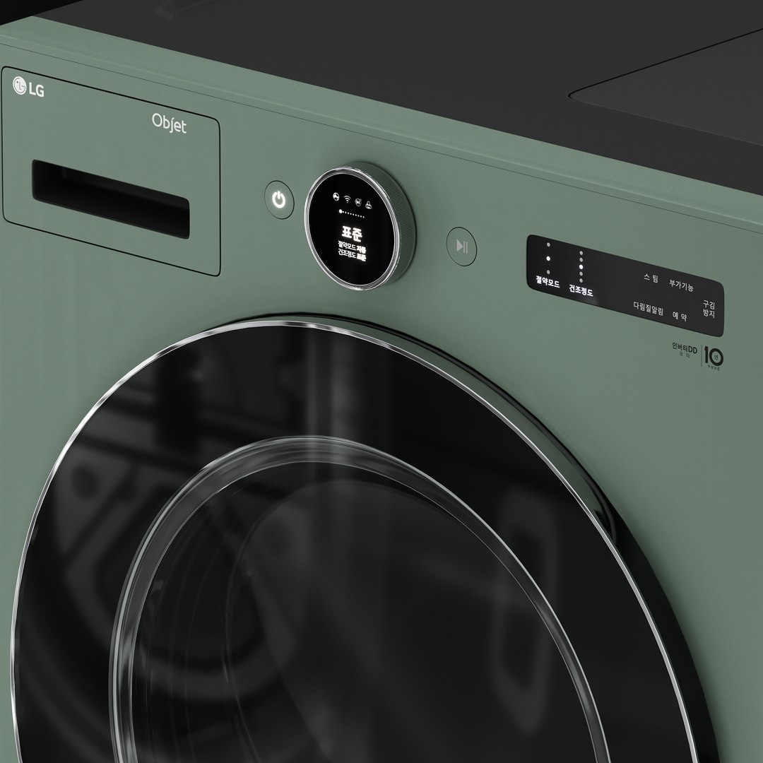 LG Objet Collection Washing And Drying Machine KOR Ver 3D Model ...