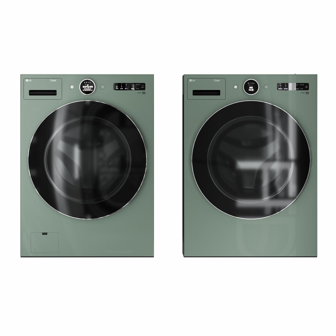 LG Objet Collection Washing And Drying Machine KOR Ver 3D Model ...