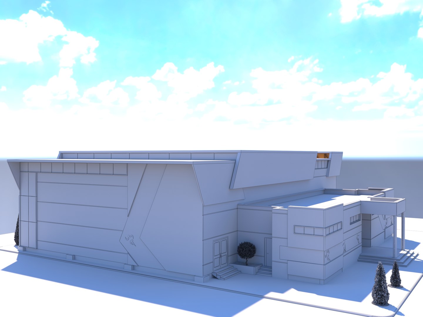 3D Sports Hall Model - TurboSquid 2253704