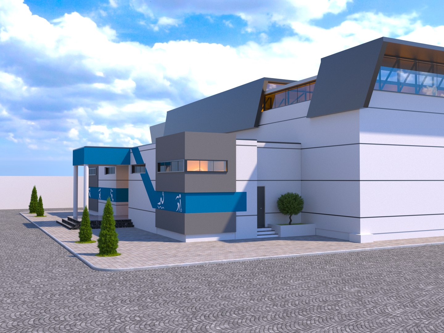 3D Sports Hall Model - TurboSquid 2253704