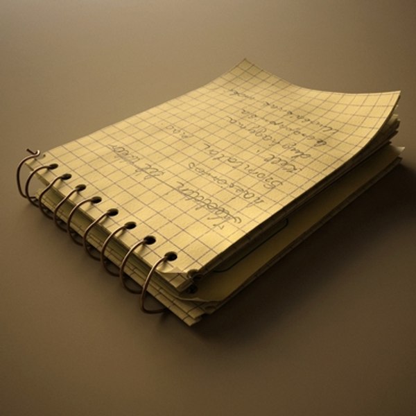 memopad memo pad 3d model