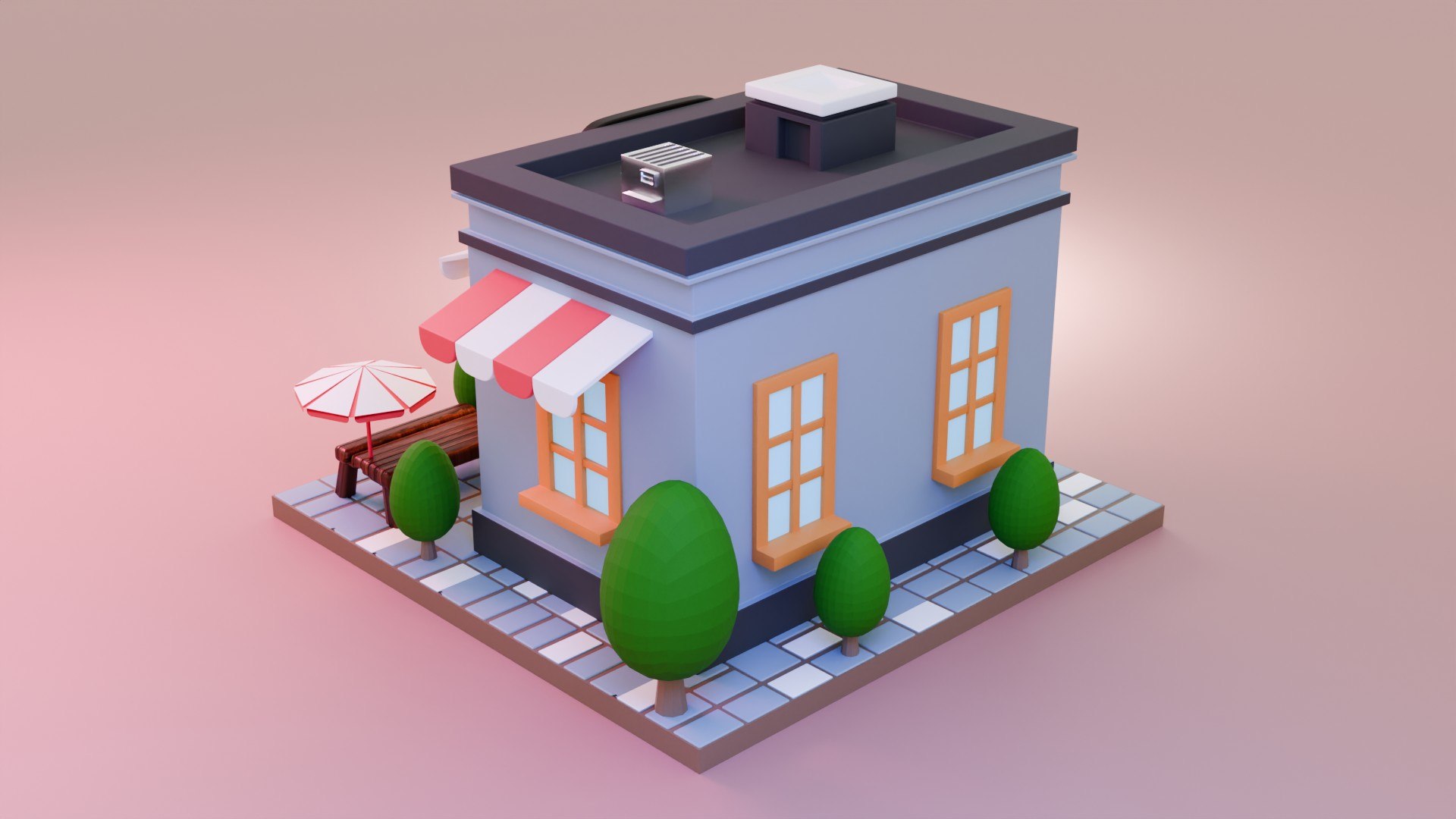 3D Stylized Design Tiny Shop - TurboSquid 2201906