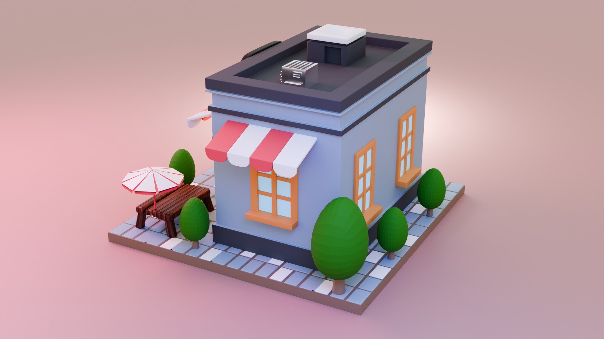 3D Stylized Design Tiny Shop - TurboSquid 2201906