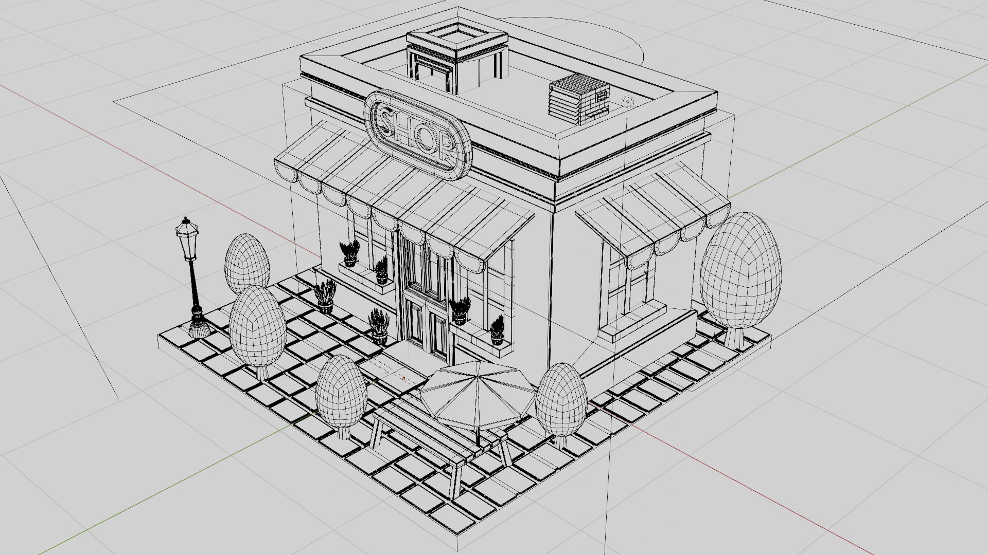 3D Stylized Design Tiny Shop - TurboSquid 2201906