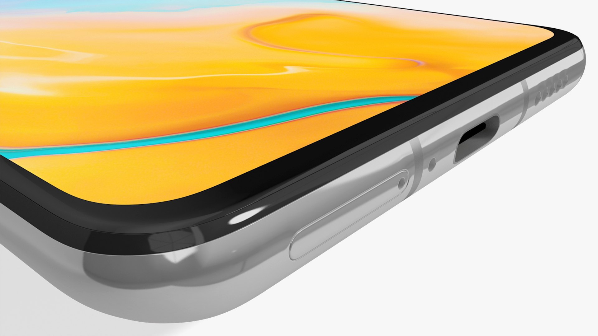 Realistic Huawei P40 White Model - TurboSquid 1531830