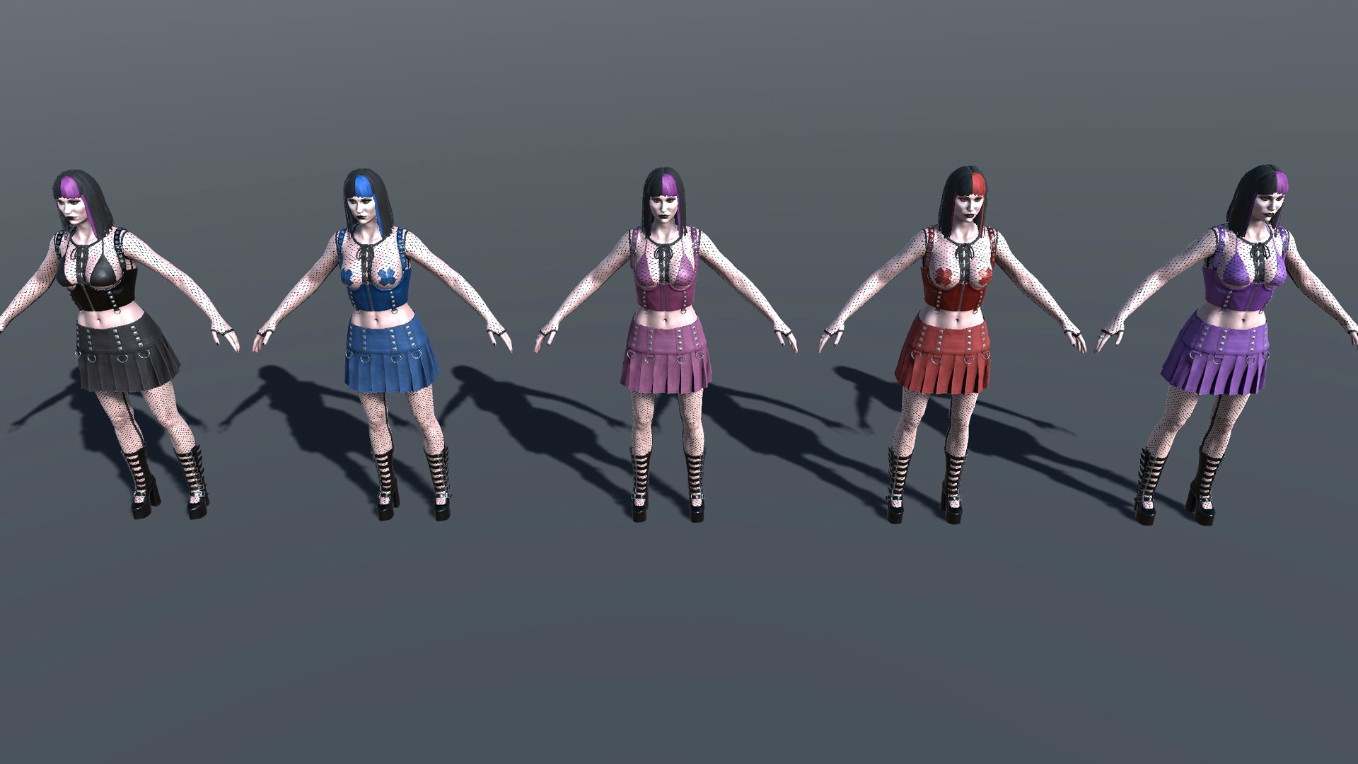 3D Wicked Girl - TurboSquid 1933269