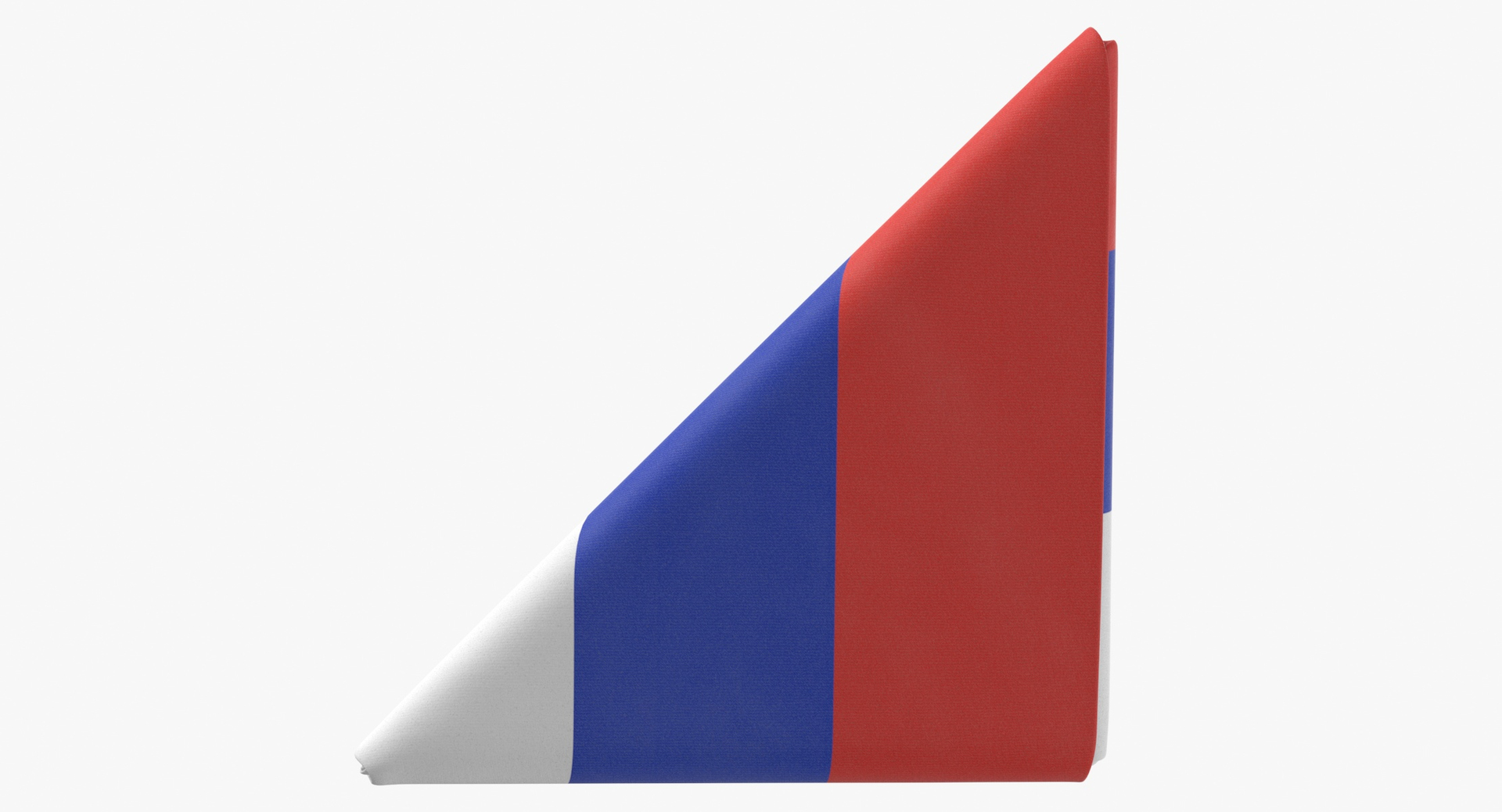 Flag Folded Triangle Russia Model - TurboSquid 1571530