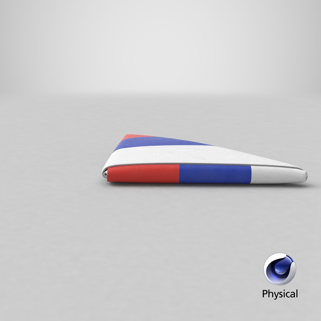 Flag folded triangle russia model - TurboSquid 1571530