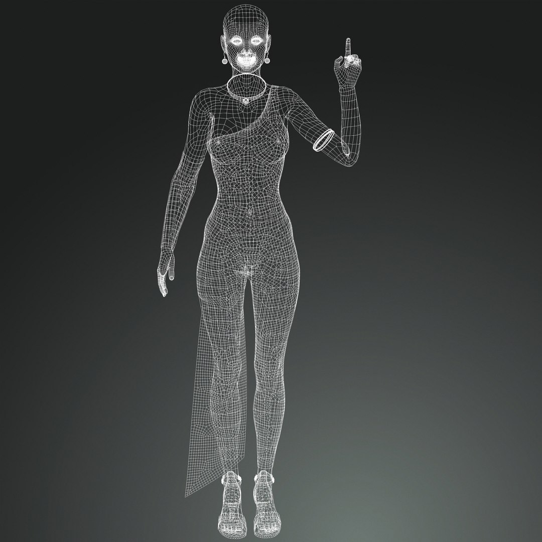 3D Eliza Bijou Fashion Model - TurboSquid 1482129