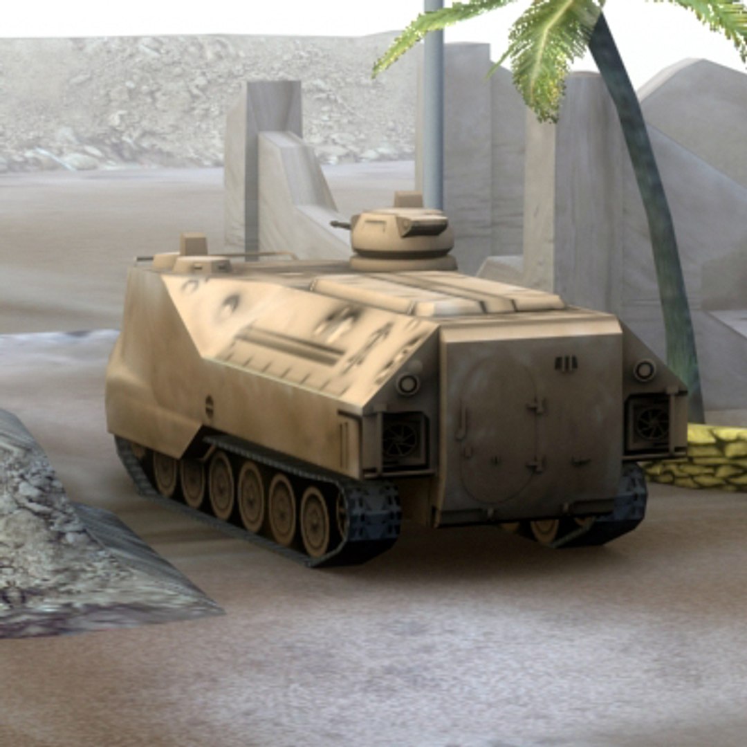 Aav-7 Vehicle Military Marine Corps 3d Model