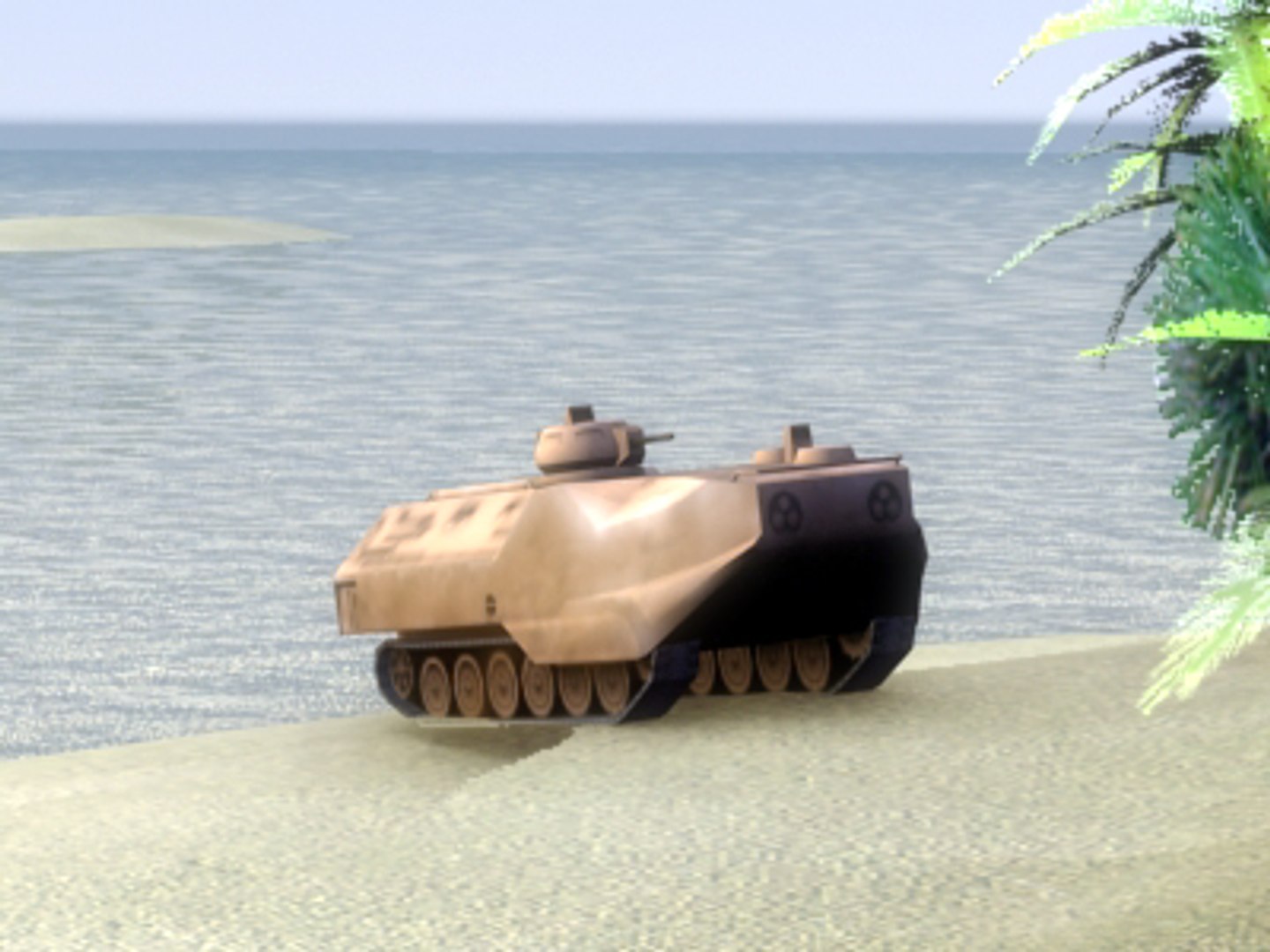 Aav-7 Vehicle Military Marine Corps 3d Model