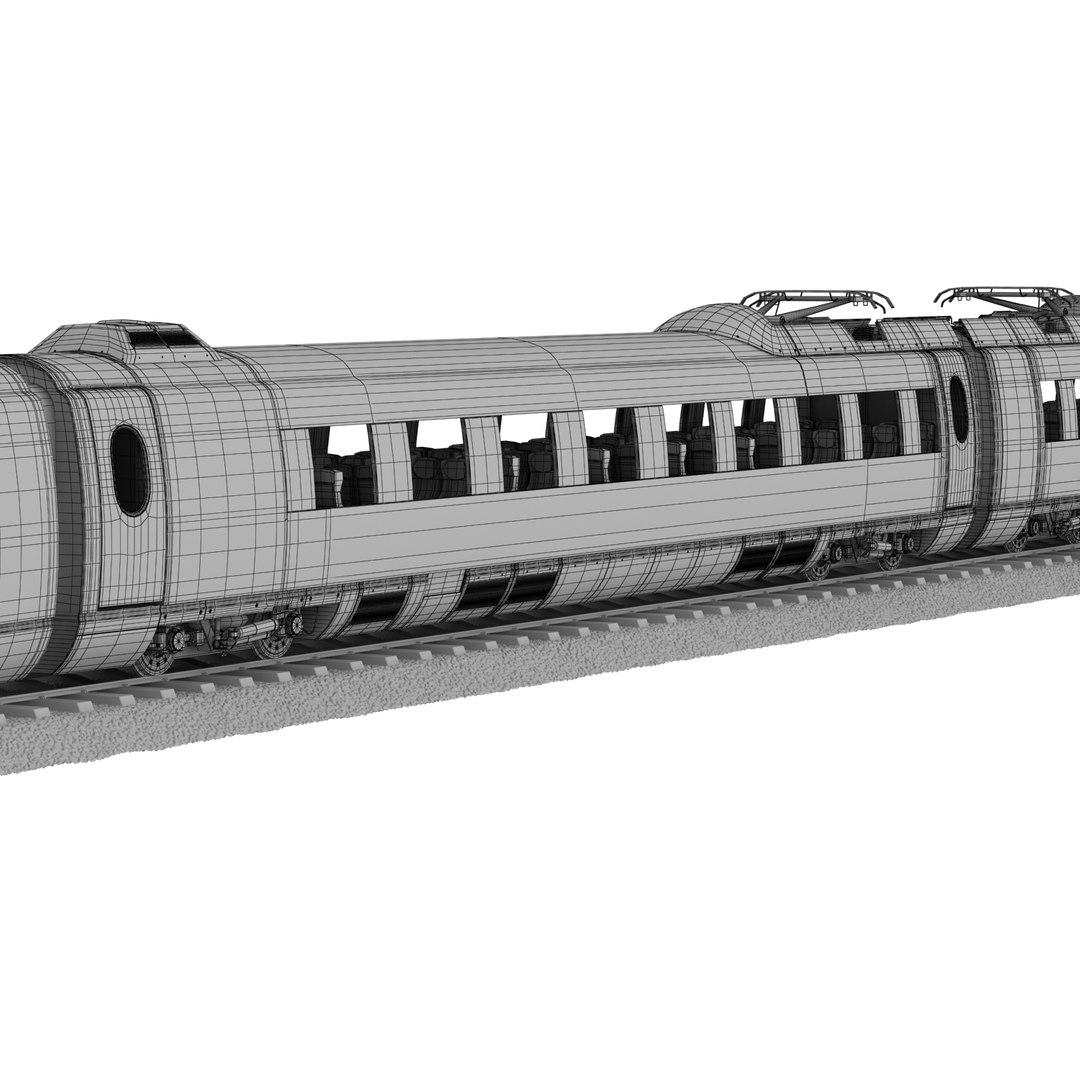 Ice 3 Passenger Train 3d Model