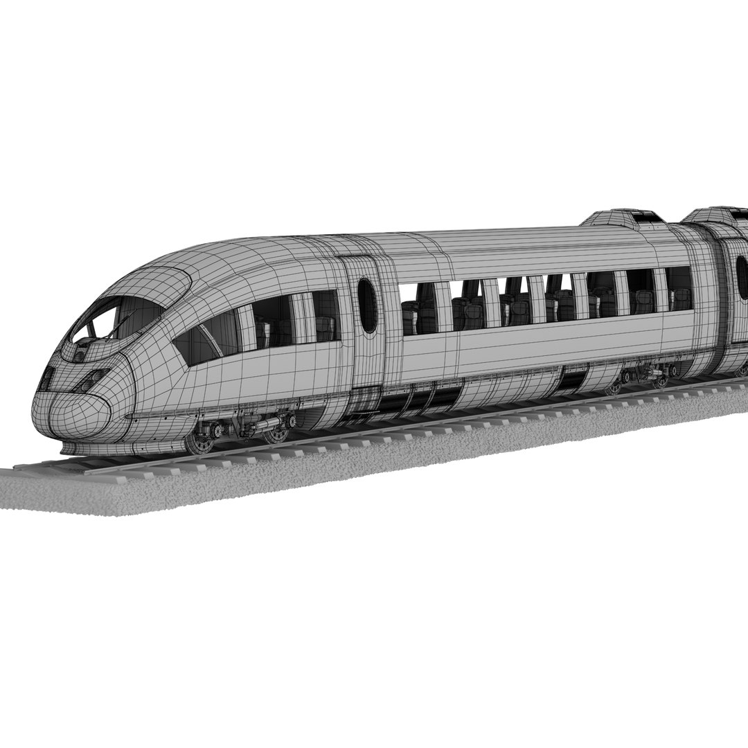 Ice 3 Passenger Train 3d Model
