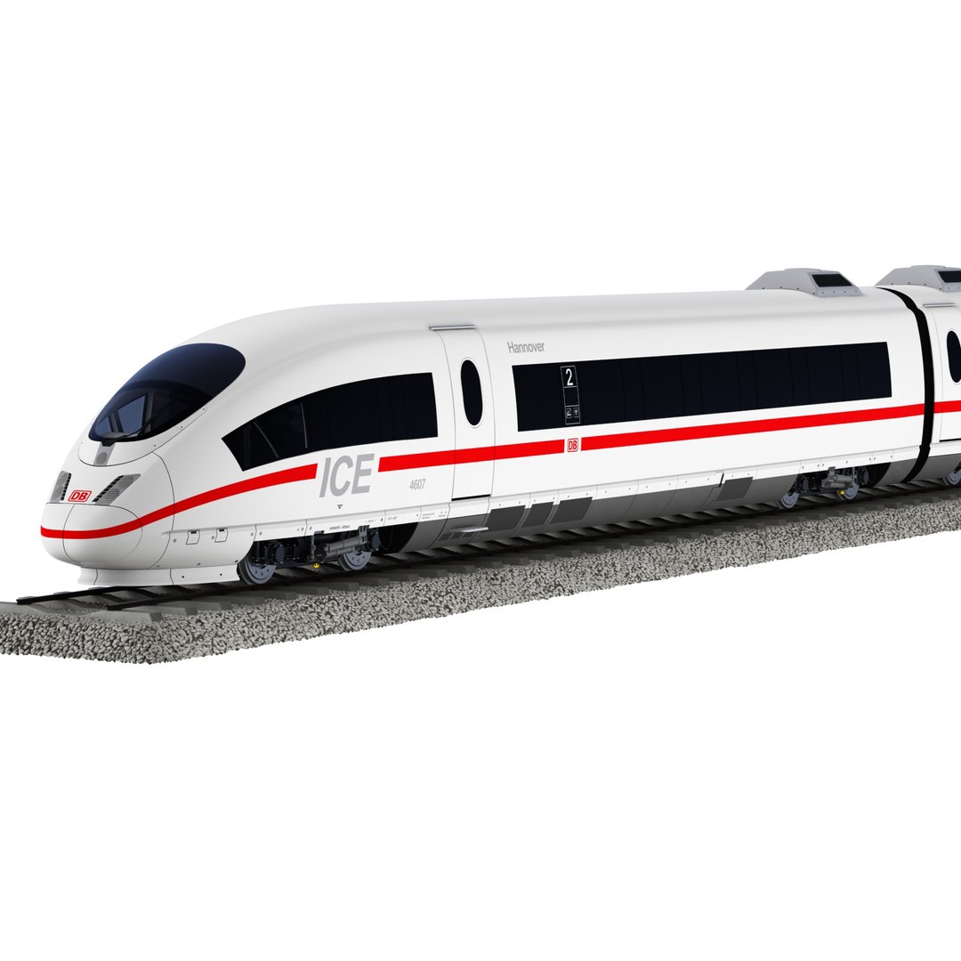 Ice 3 Passenger Train 3d Model