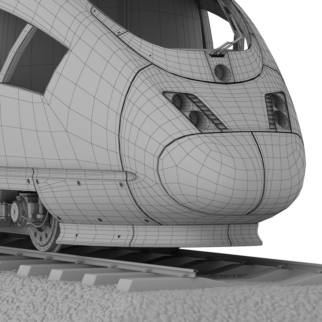 Ice 3 Passenger Train 3d Model