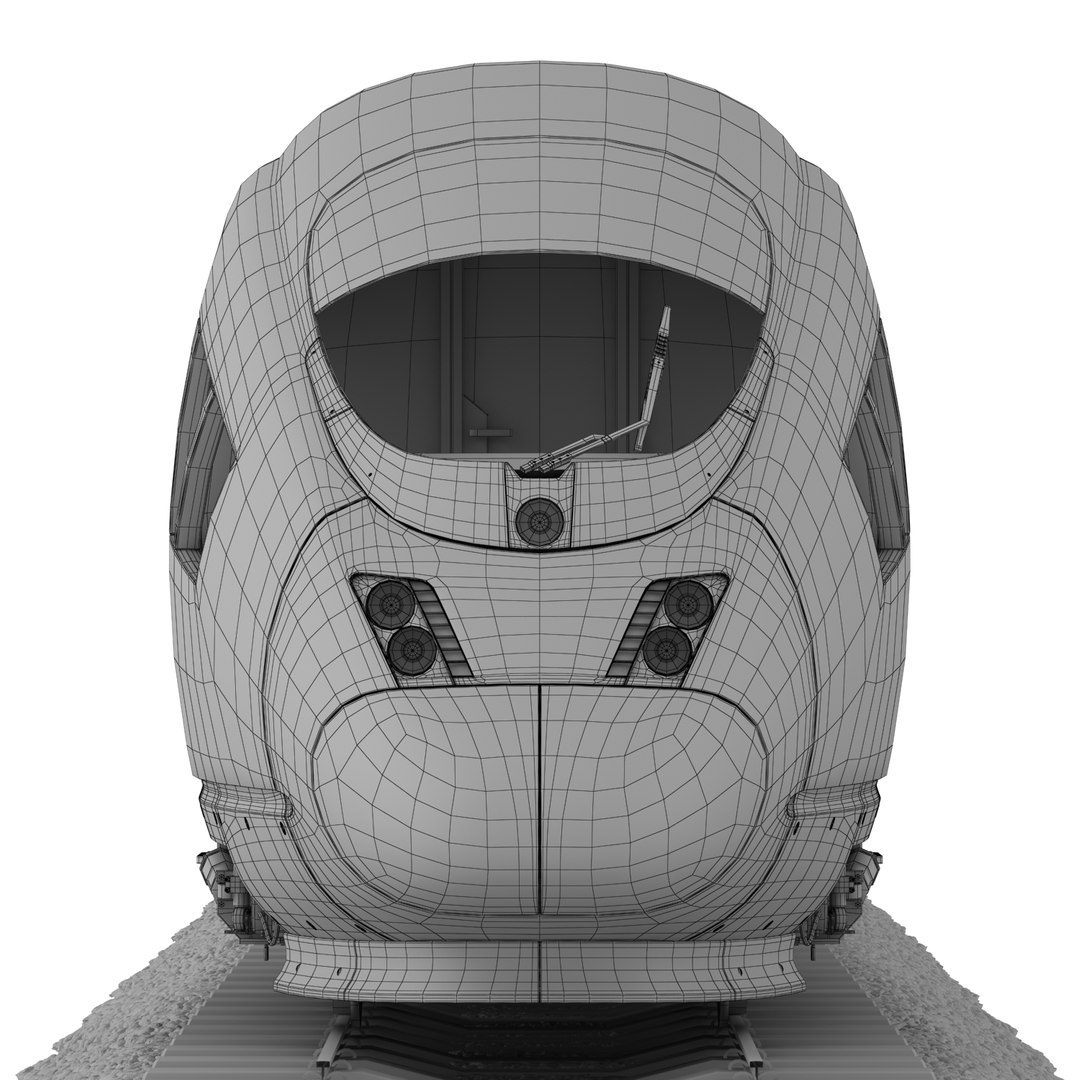 Ice 3 Passenger Train 3d Model