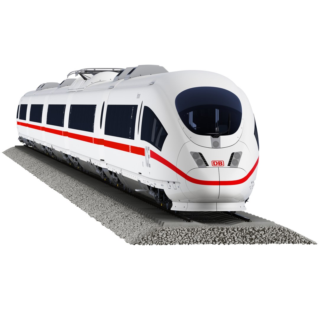ice 3 passenger train 3d model