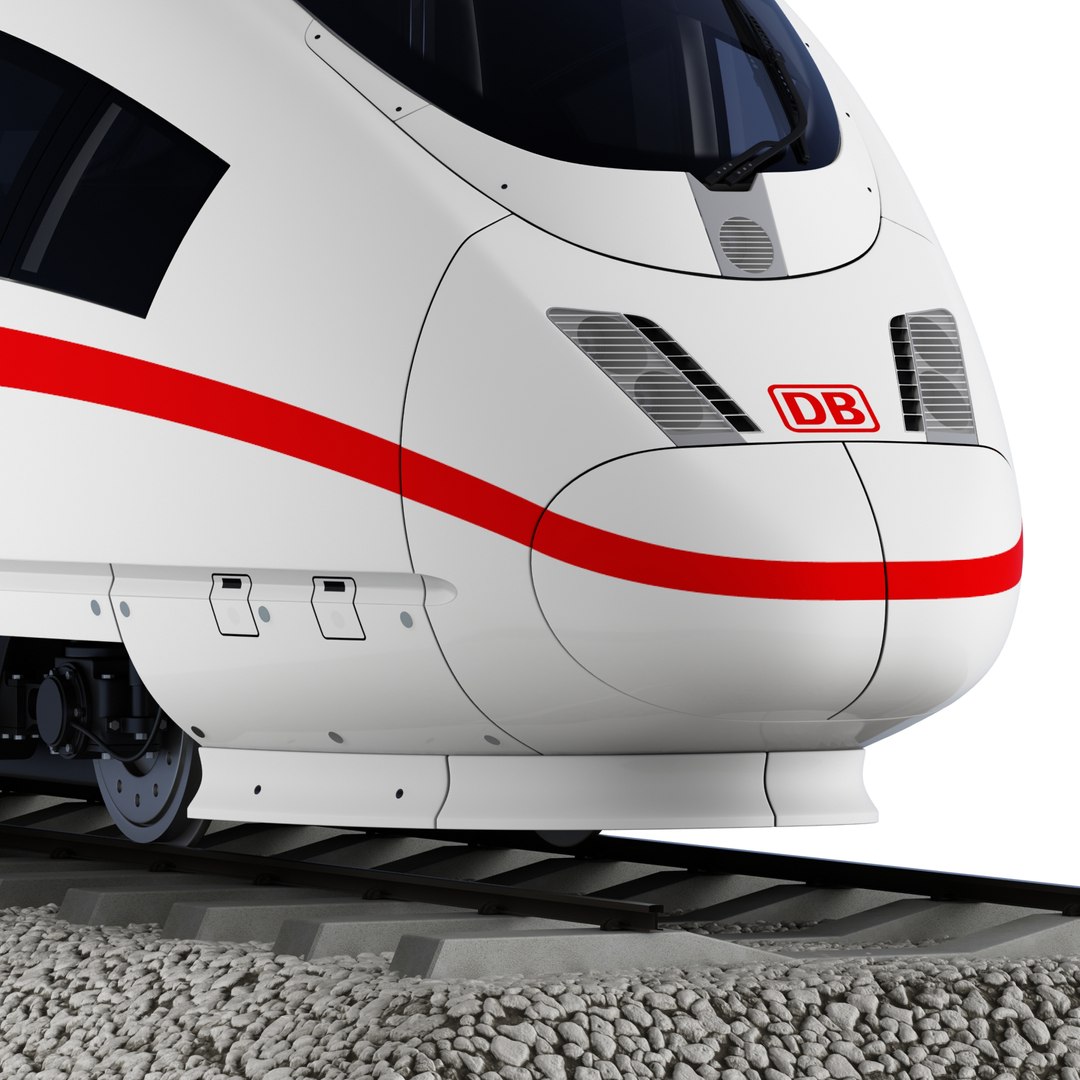 Ice 3 Passenger Train 3d Model