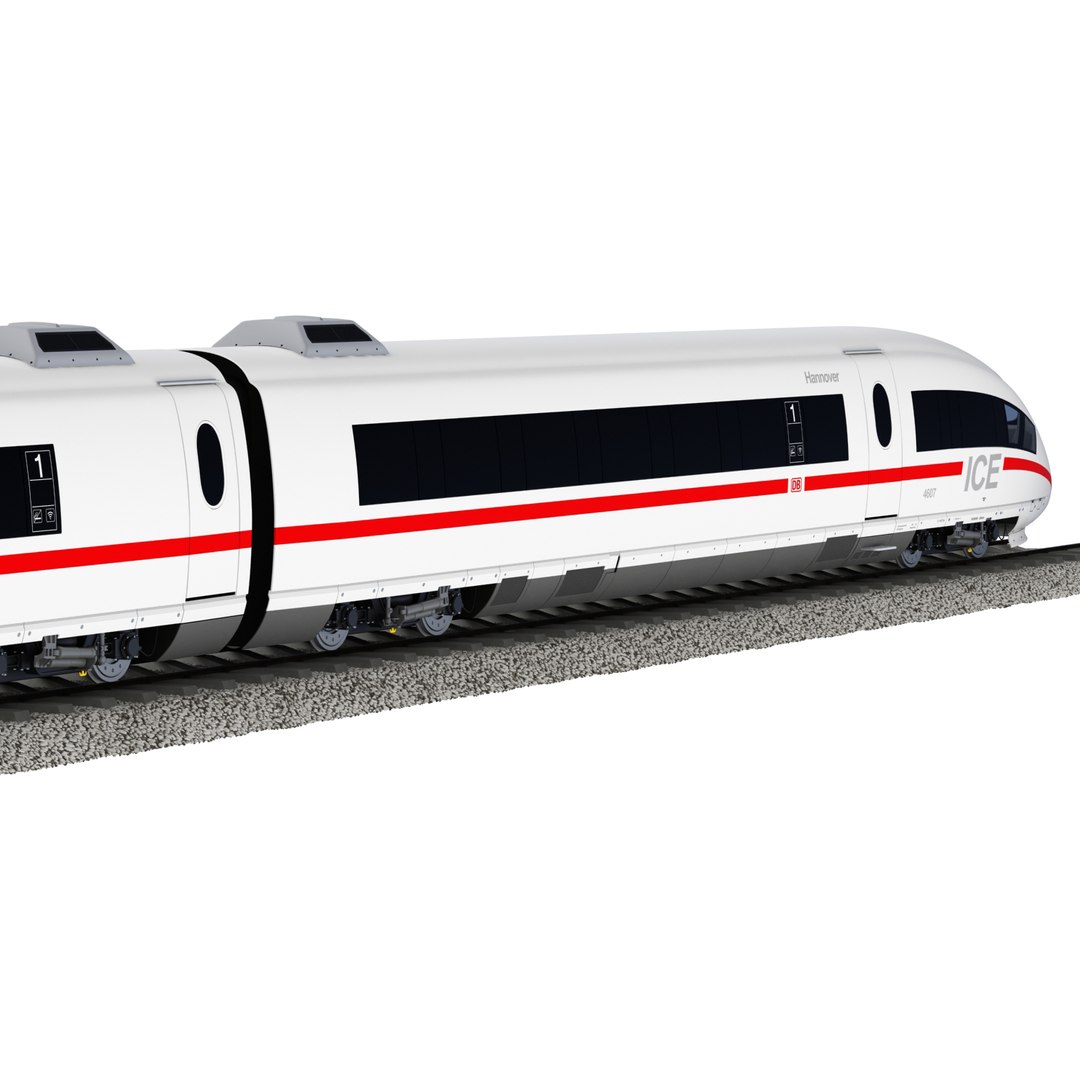 Ice 3 Passenger Train 3d Model