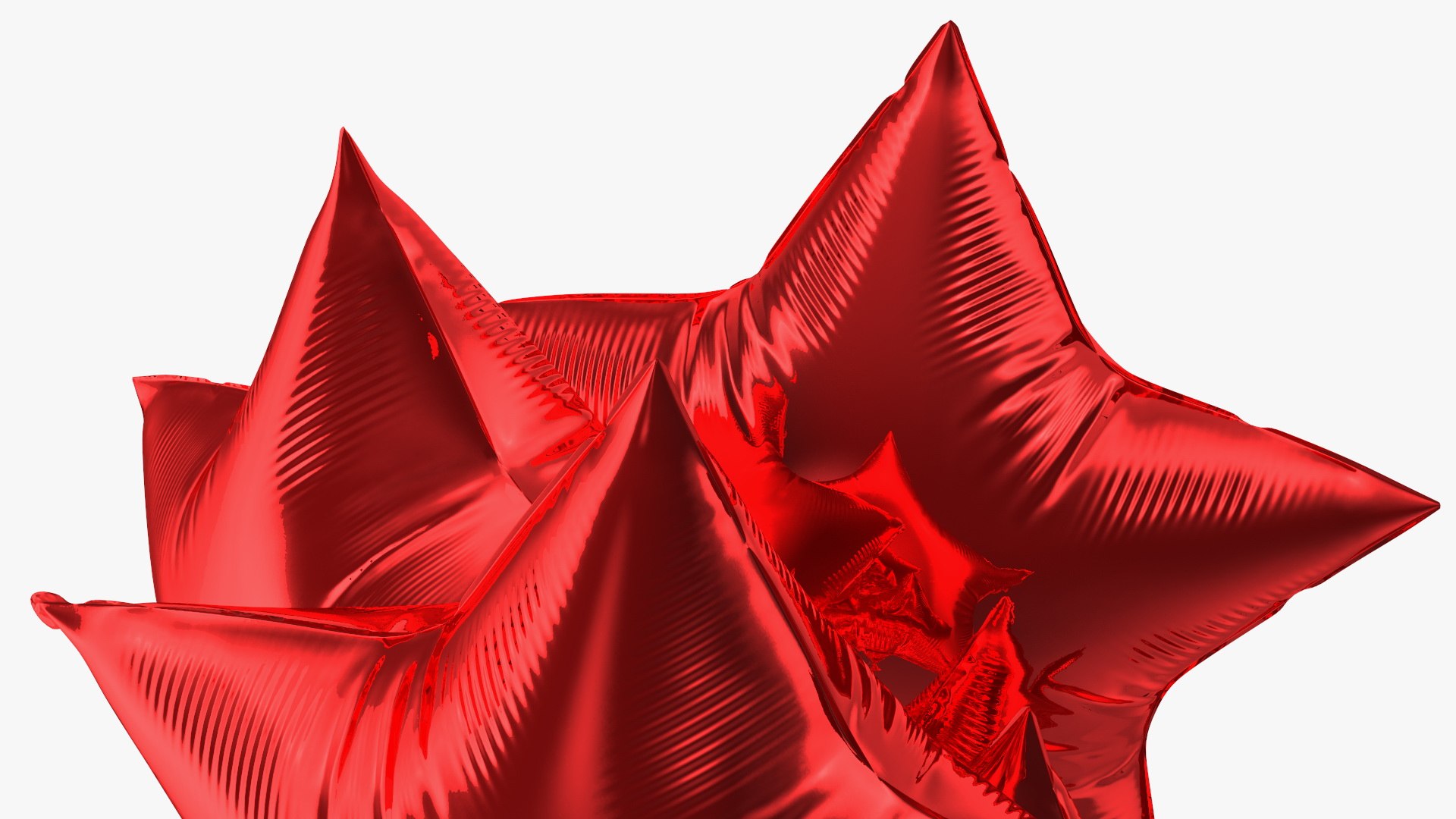 Star Shaped Red Balloons Tied To T Box 3d Model Turbosquid 1815190