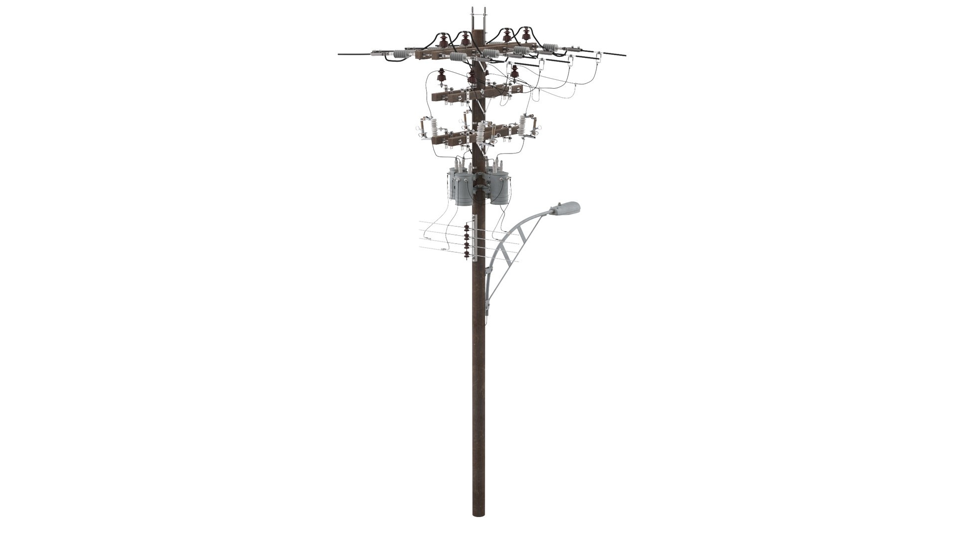 3D Utility Pole model - TurboSquid 2178988
