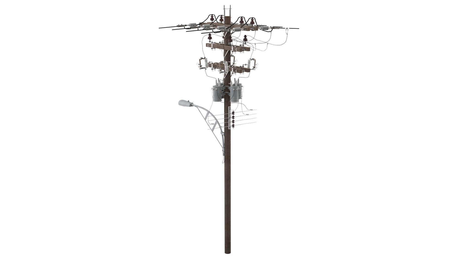 3D Utility Pole model - TurboSquid 2178988
