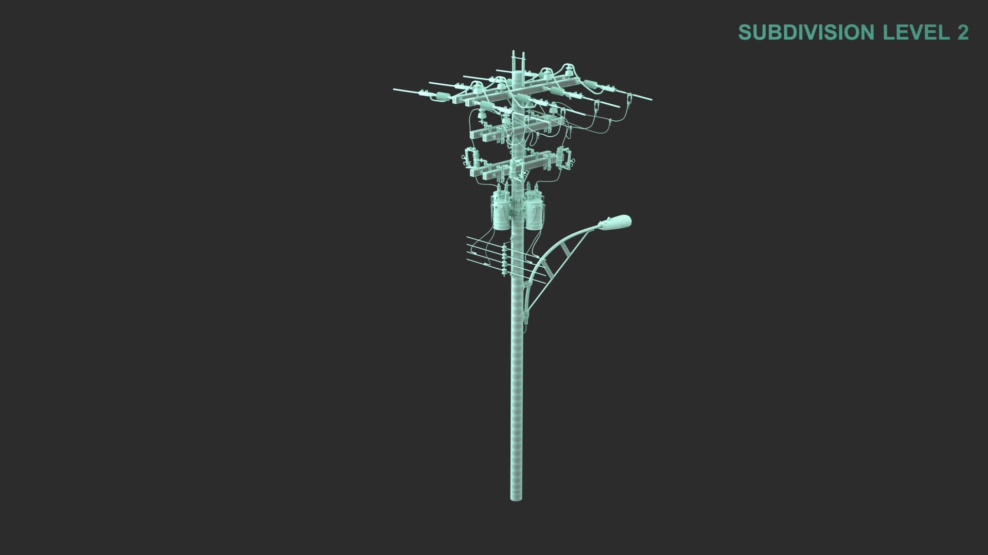 3D Utility Pole model - TurboSquid 2178988