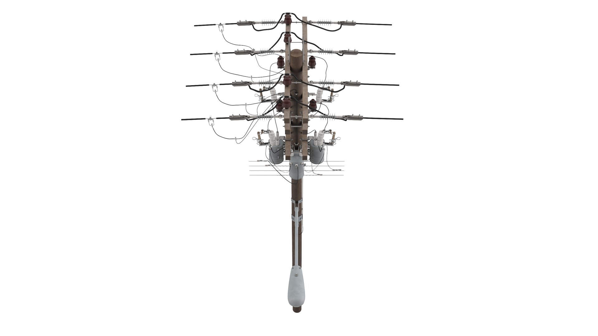 3D Utility Pole model - TurboSquid 2178988