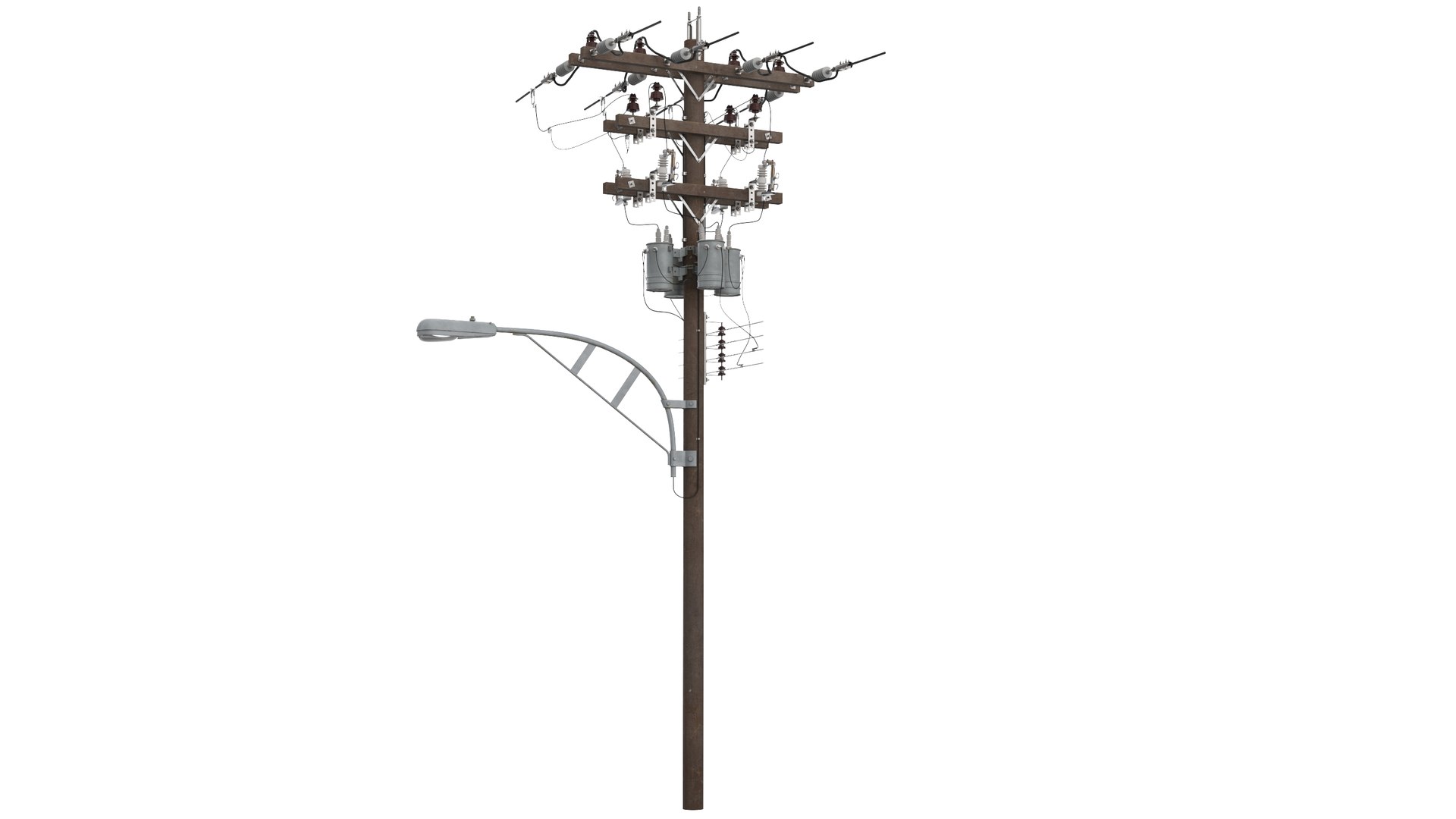 3D Utility Pole model - TurboSquid 2178988