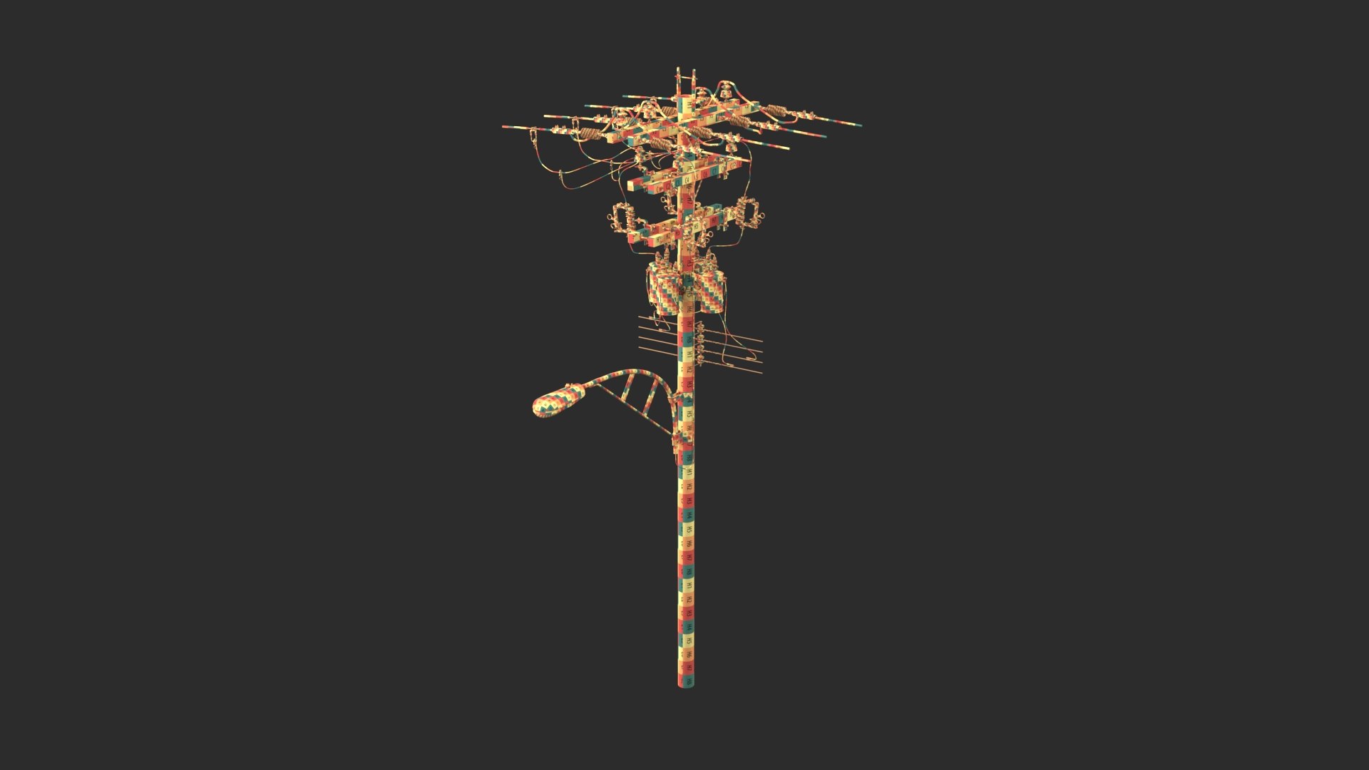 3D Utility Pole model - TurboSquid 2178988