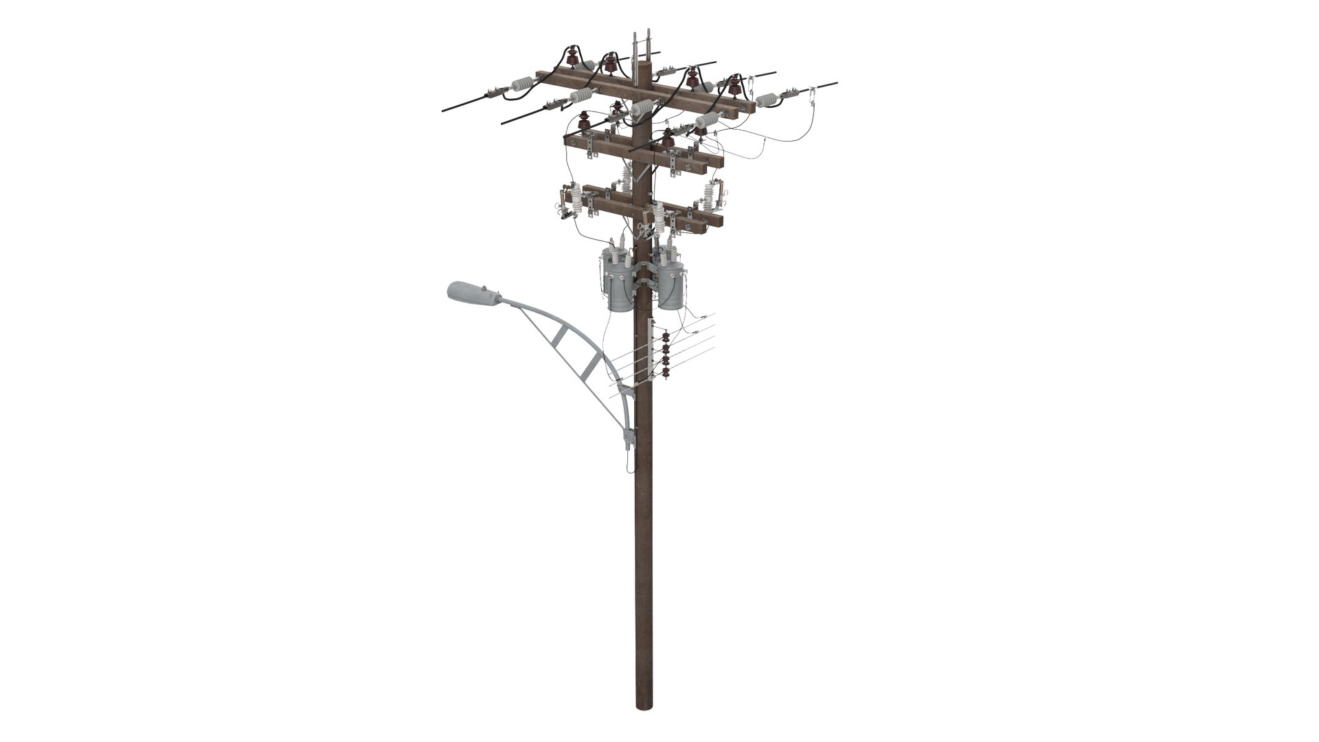 3D Utility Pole model - TurboSquid 2178988