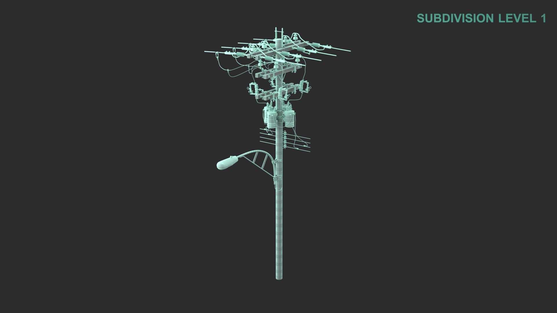 3D Utility Pole model - TurboSquid 2178988