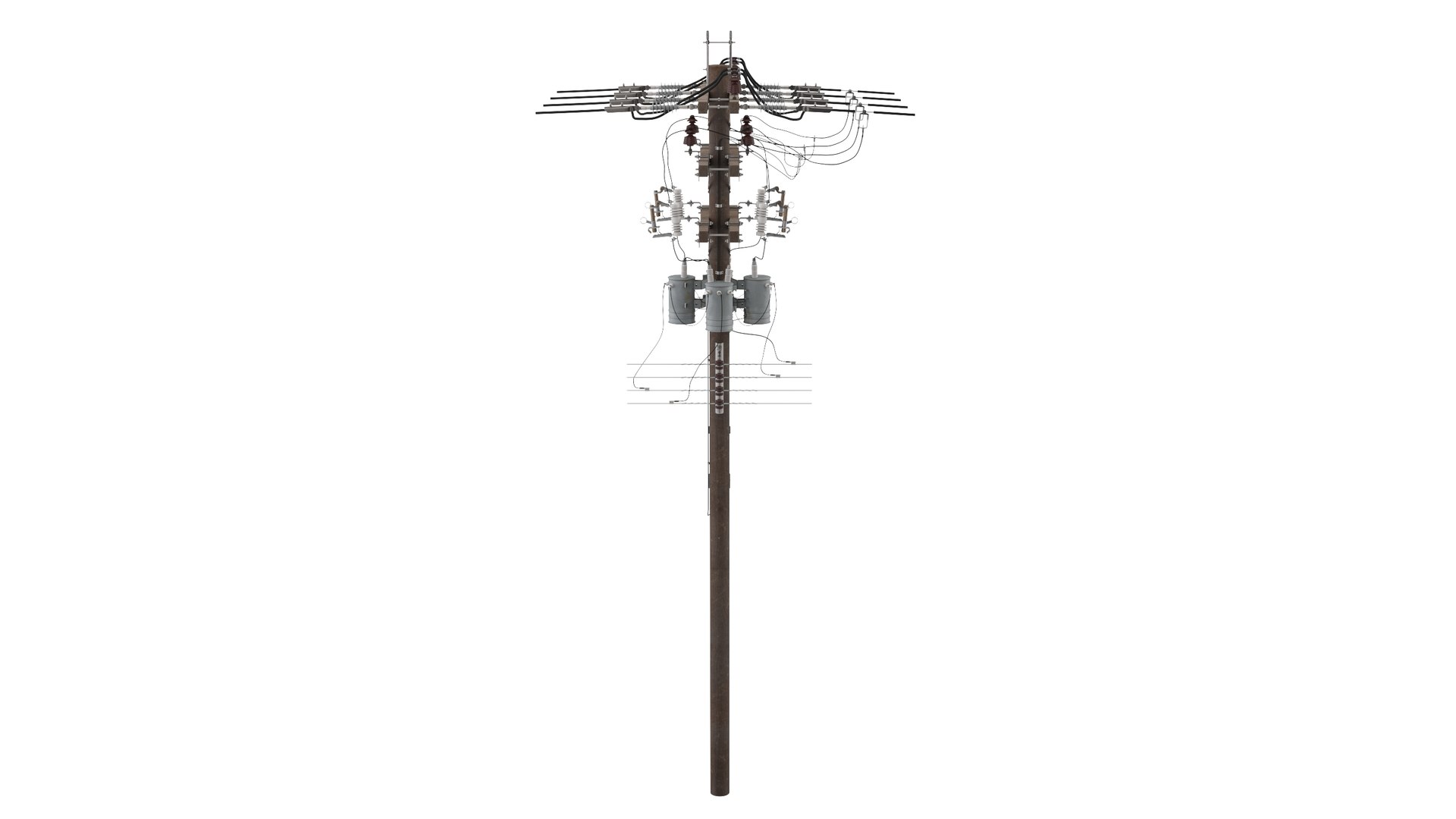 3D Utility Pole model - TurboSquid 2178988