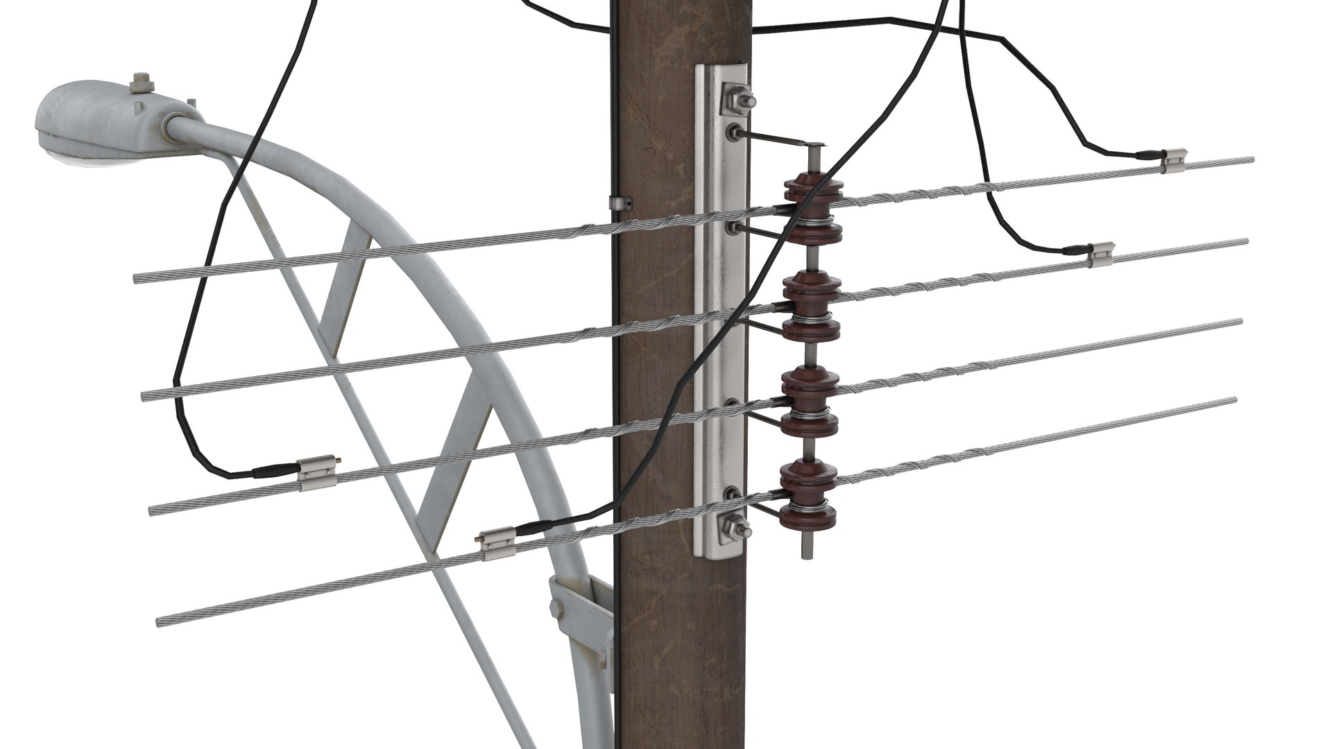 3D Utility Pole model - TurboSquid 2178988