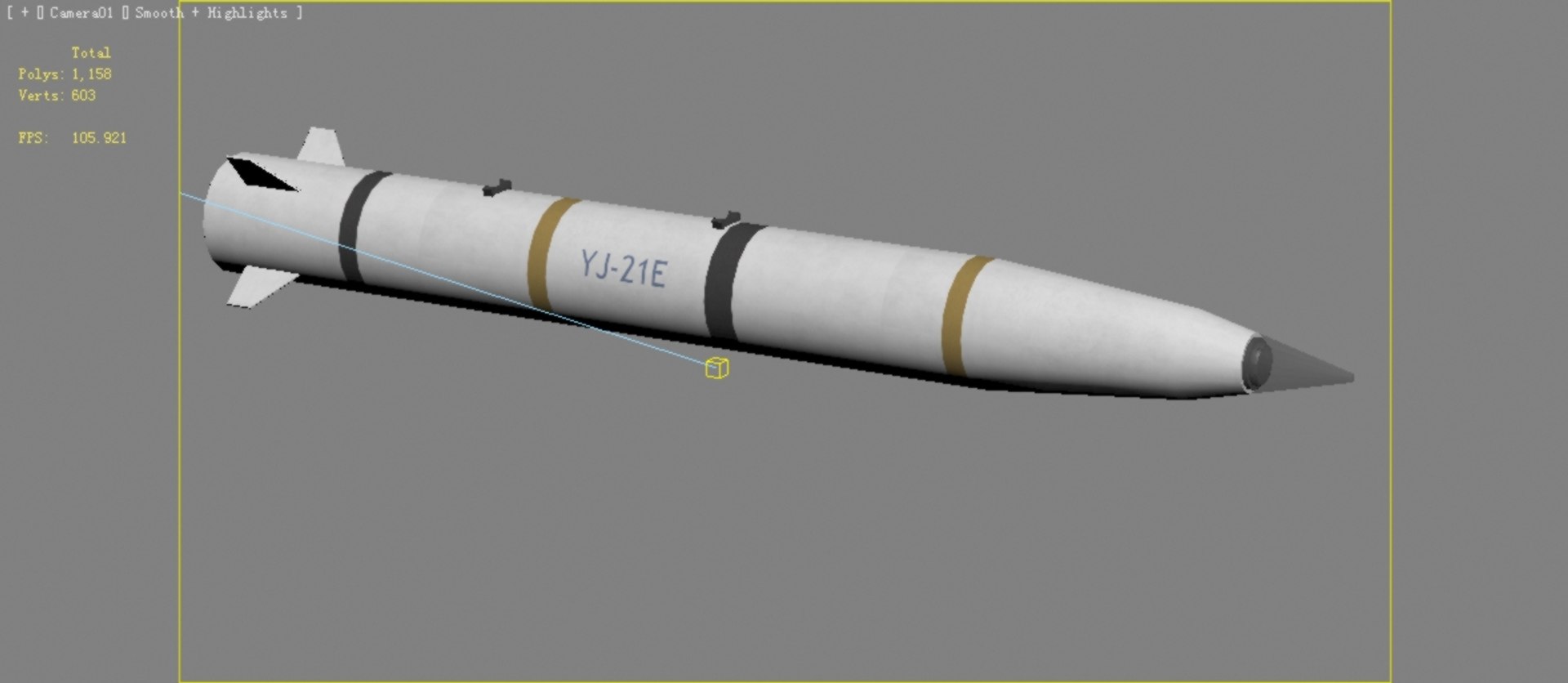 3D Chinese Yj21 Anti Ship Missile - TurboSquid 1984883