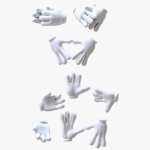 modelo 3d Mano estilizada de dibujos animados - TurboSquid 2175395