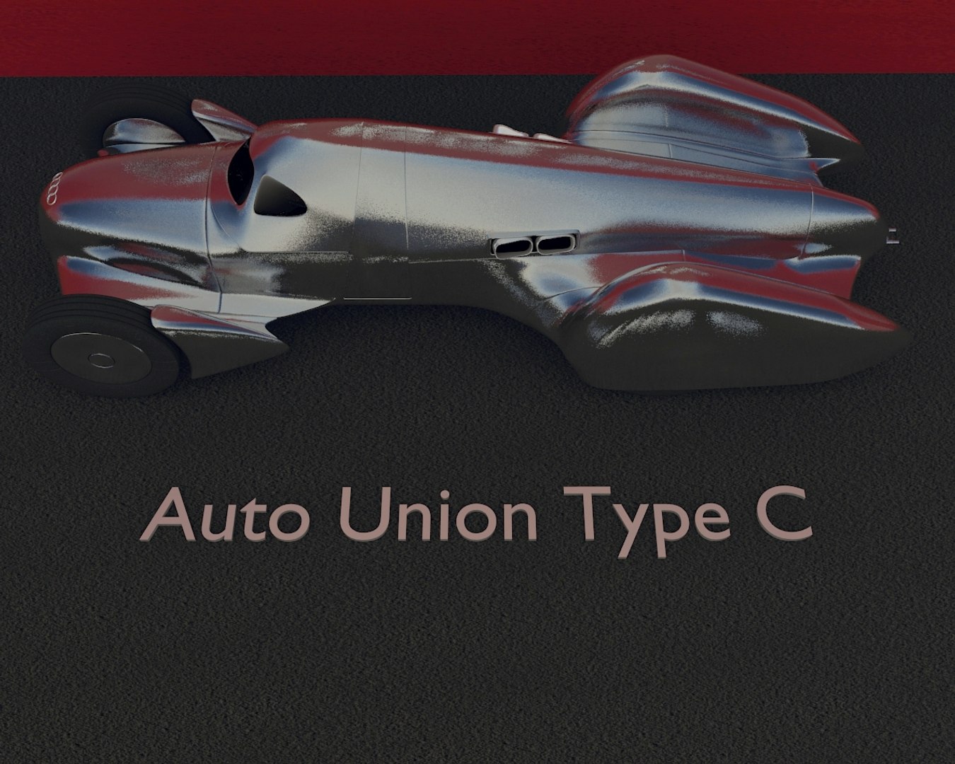 3d 1936 Auto Union Model