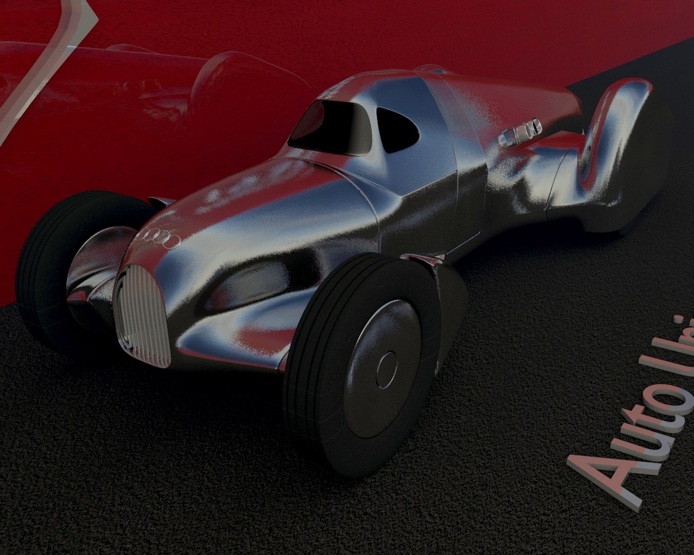 3d 1936 Auto Union Model