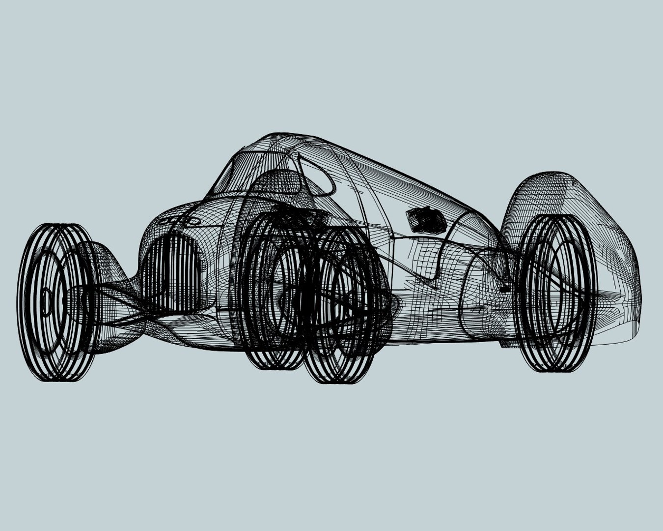 3d 1936 Auto Union Model