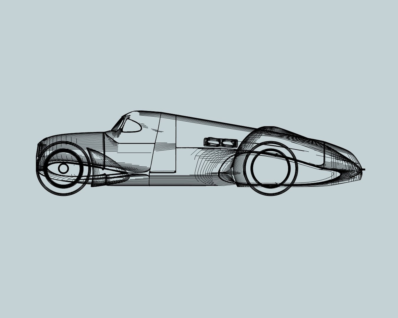 3d 1936 Auto Union Model